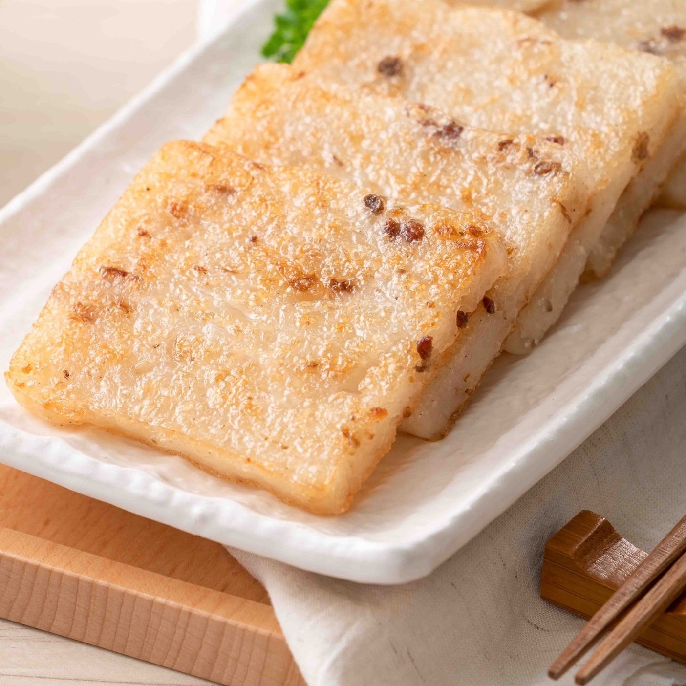 Vietnamese Fried Radish Rice Cakes (Bánh Củ Cải Bột Chiên) - Vicky Pham