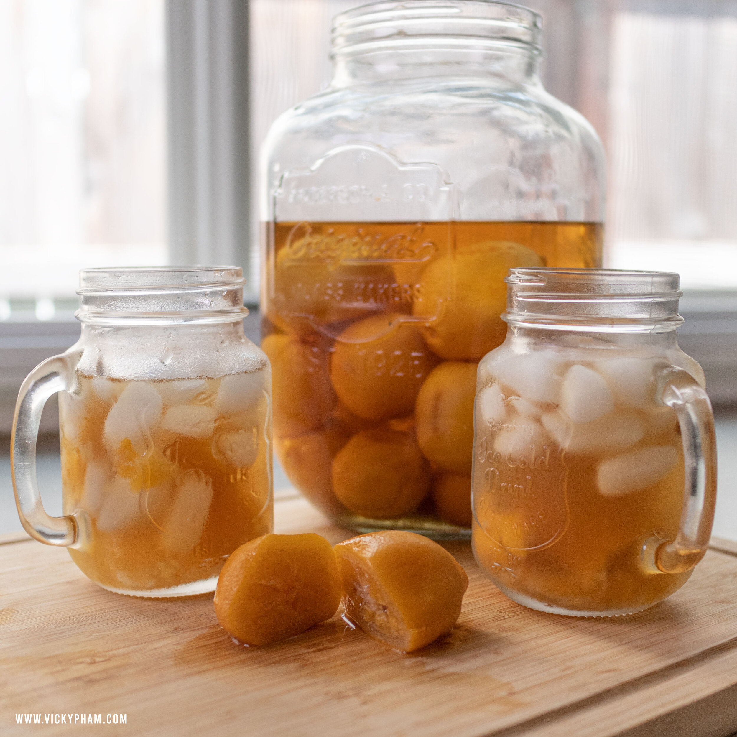 Vietnamese Preserved Lemons & Salty Lemonade (Chanh Muối) - Vicky Pham